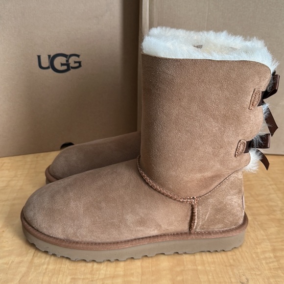 UGG | Shoes | Ugg Womens Classic Short Bailey Double Bow Boot | Poshmark